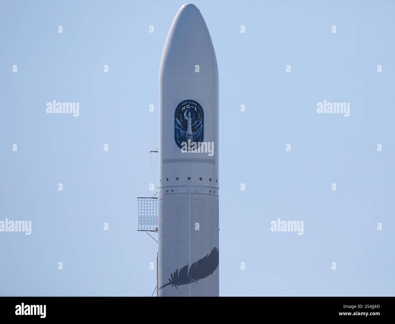 Cape Canaveral, USA. 12th Jan, 2025. Berhemoth Blue Origin New Glenn NG ...