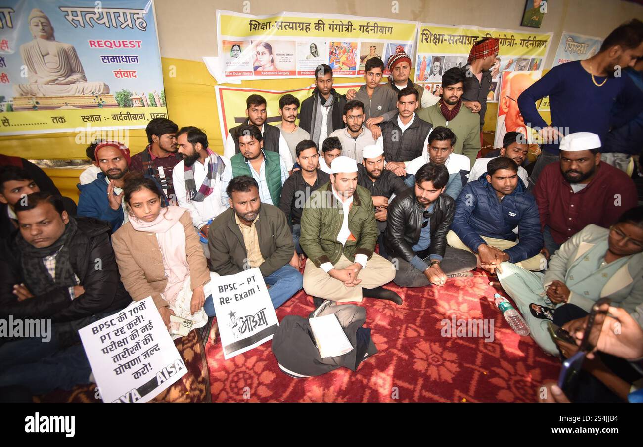 Patna, India. 12th Jan, 2025. PATNA, INDIA - JANUARY 11: NSUI national ...