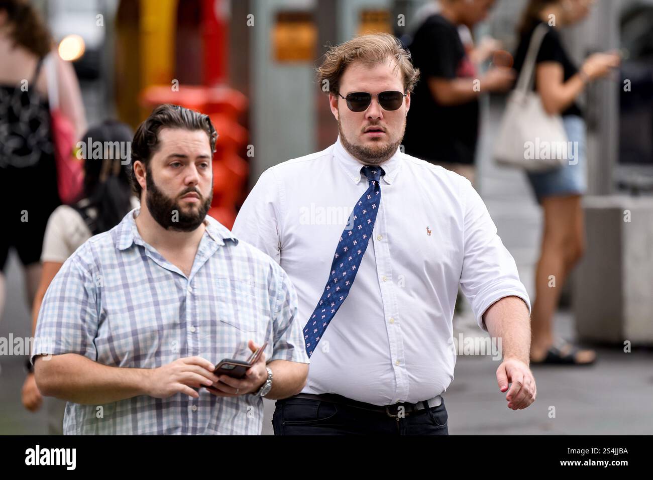 Sydney, Australia. 13th Jan, 2025. William Gulson (right) arrives at ...