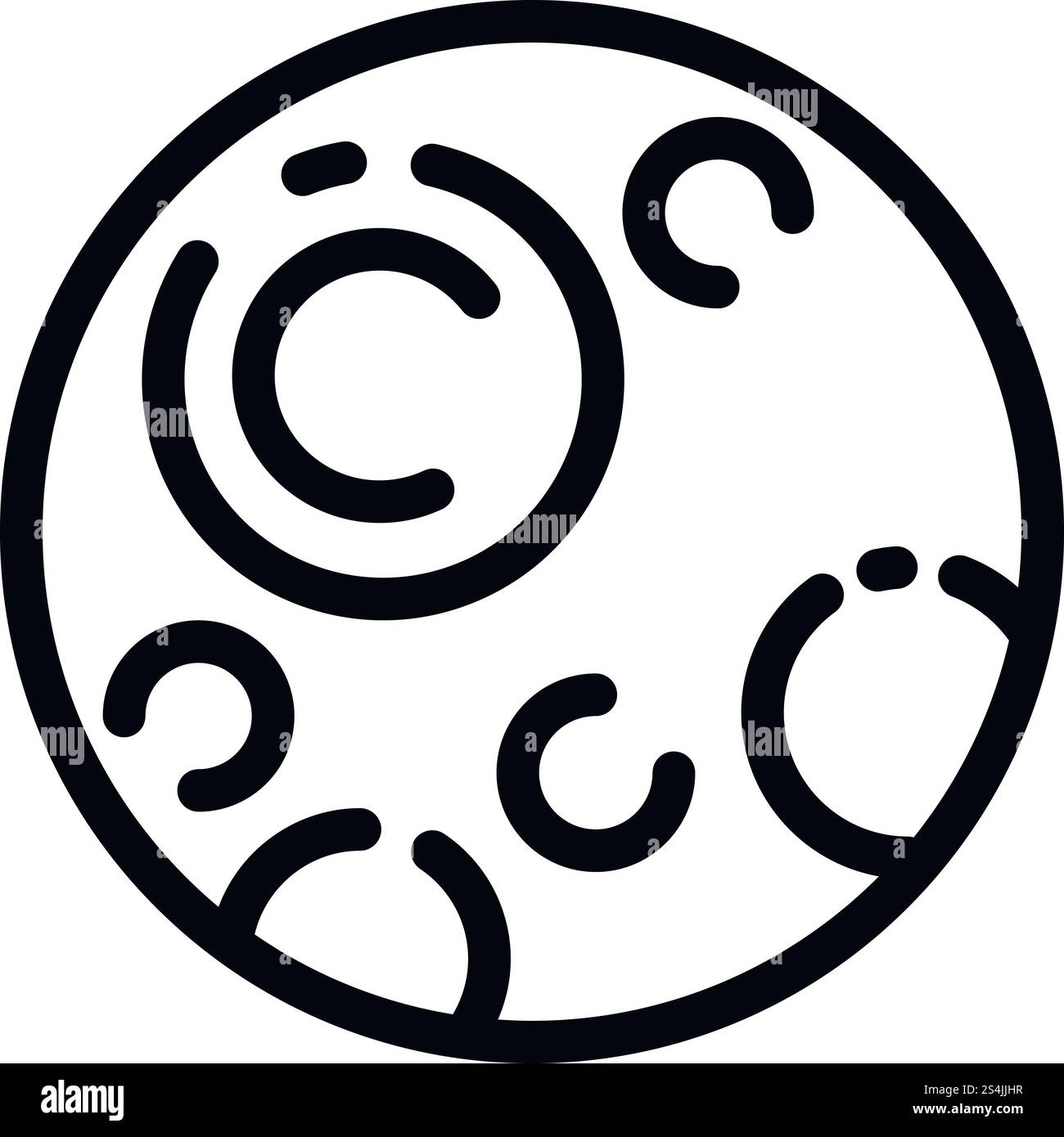 Pluton planet icon. Outline pluton planet vector icon for web design ...