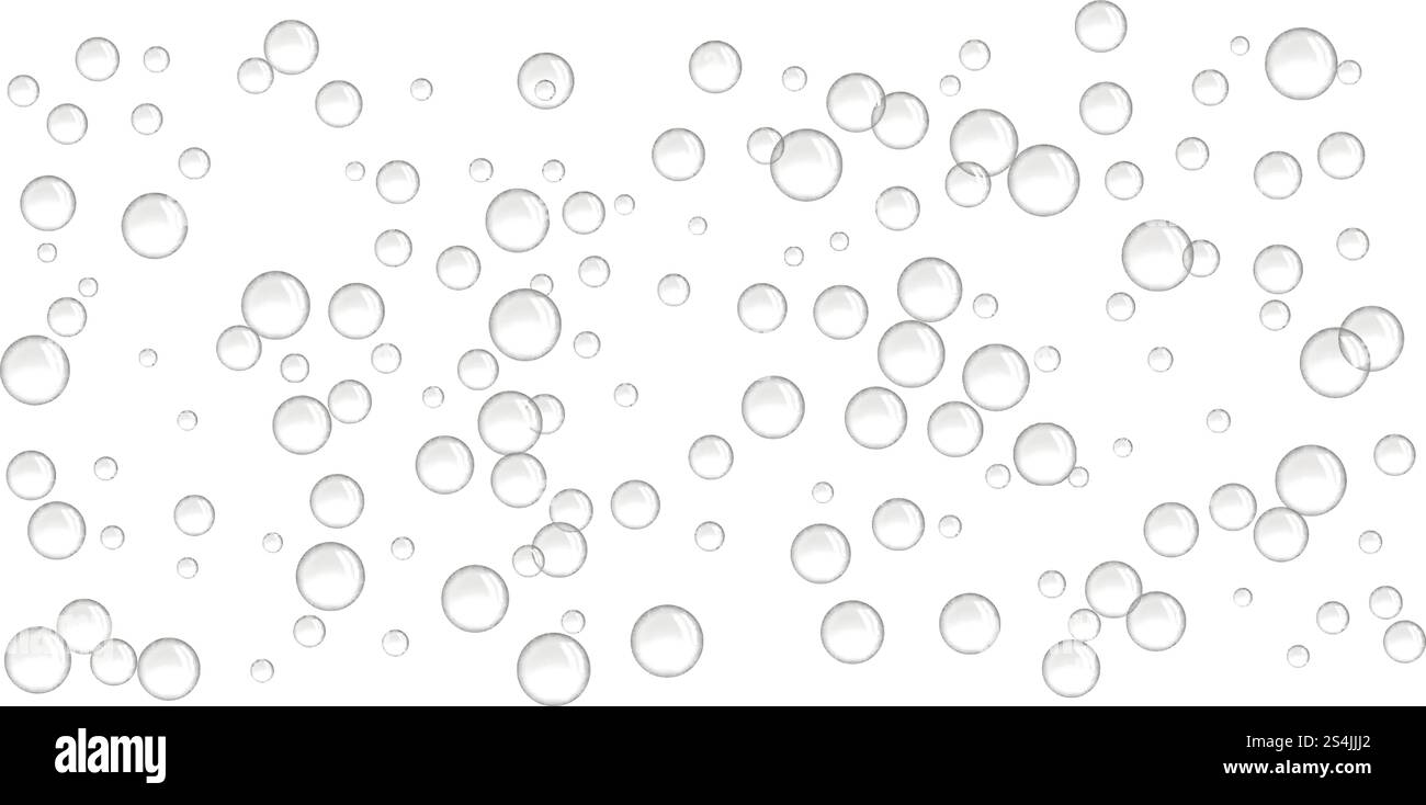 Underwater bubbles icon. Realistic illustration of underwater bubbles ...