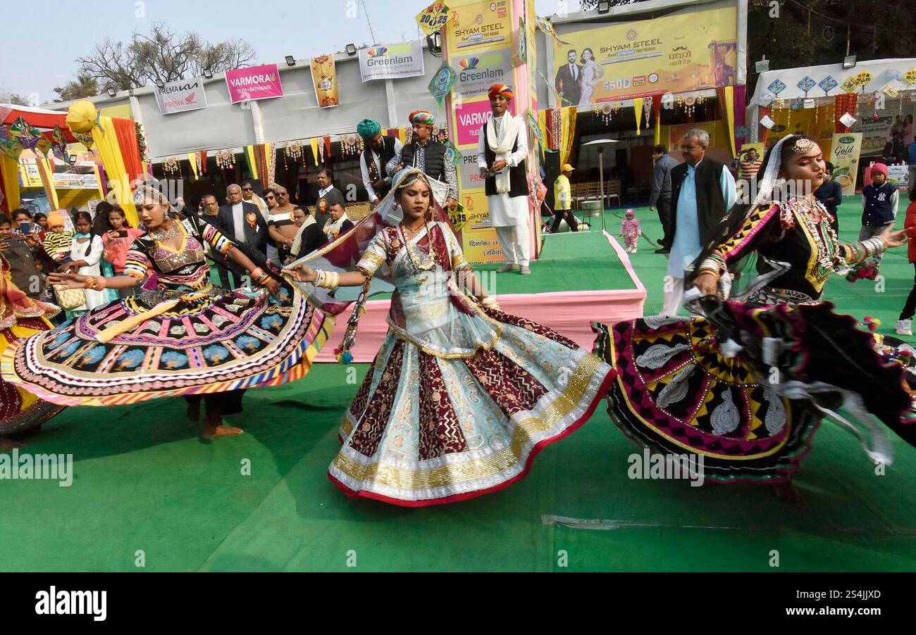 Patna, India. 12th Jan, 2025. PATNA, INDIA - JANUARY 12: Rajasthani ...