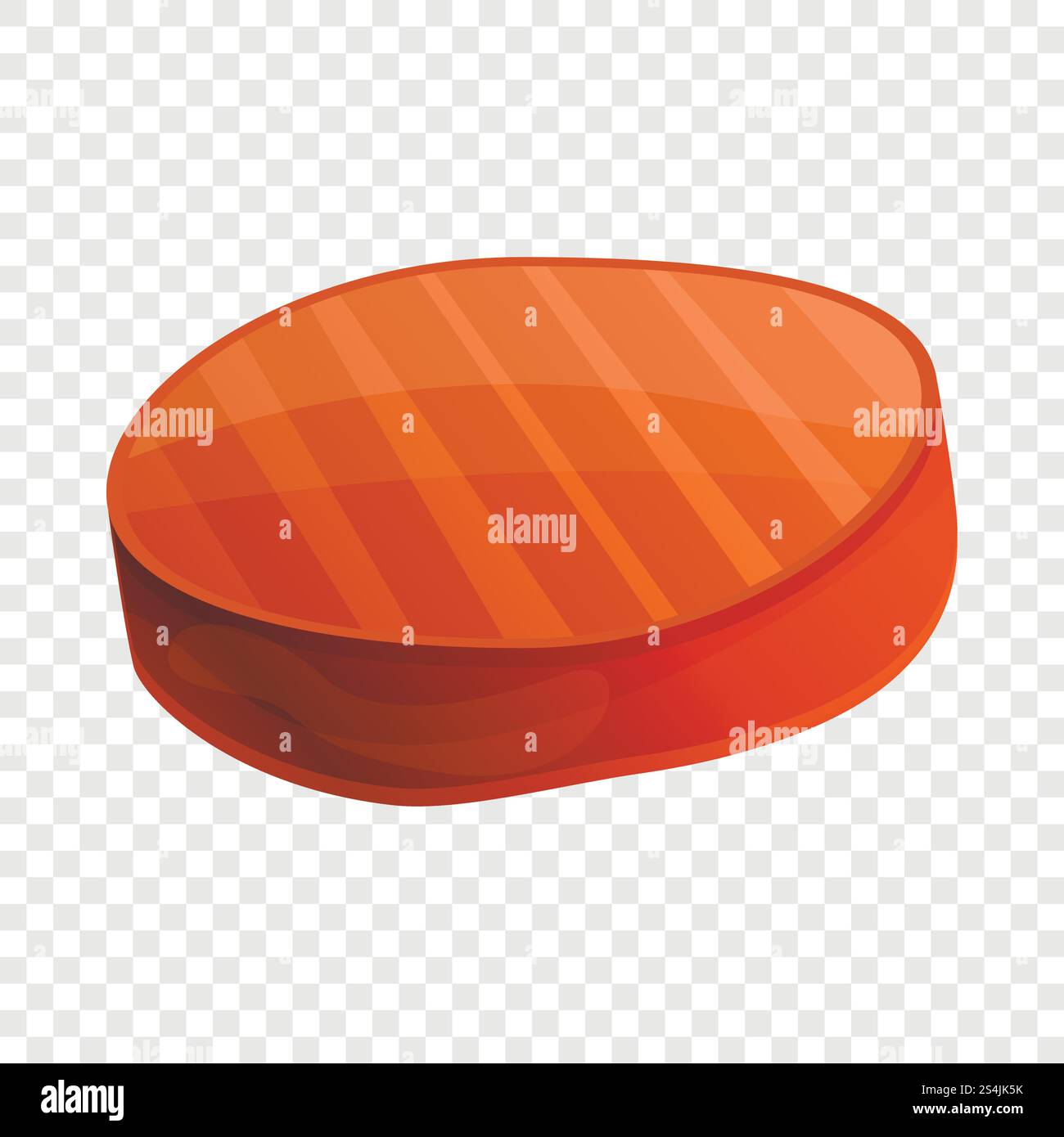 Cooked steak icon. Cartoon of cooked steak vector icon for web design ...