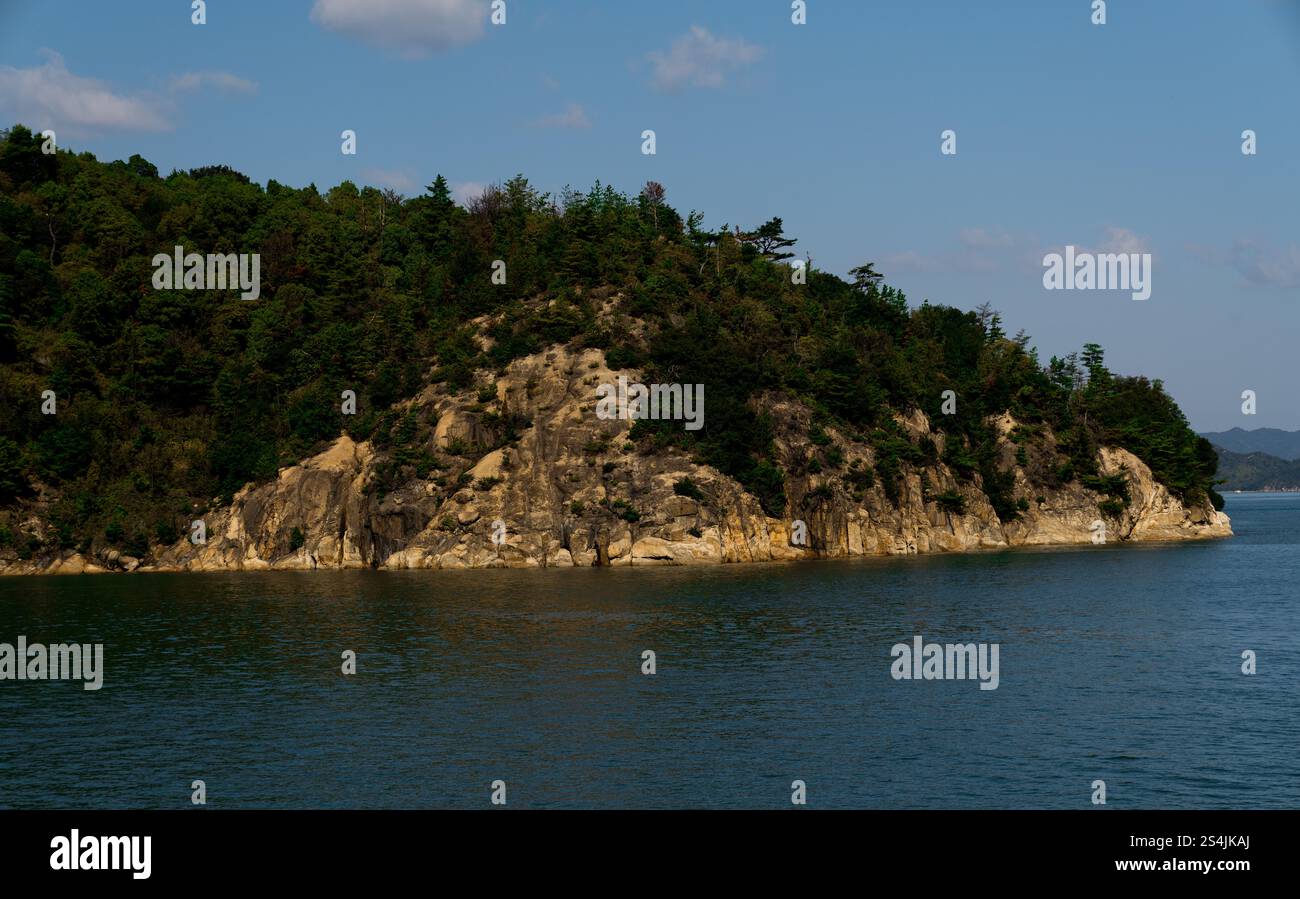 The Seto Inland Sea, the largest inland sea in Japan, and its many ...