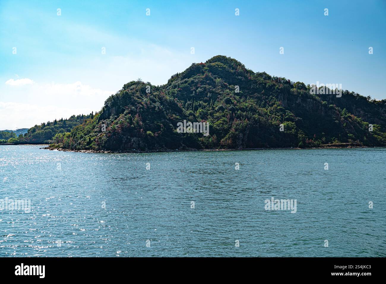 The Seto Inland Sea, the largest inland sea in Japan, and its many ...