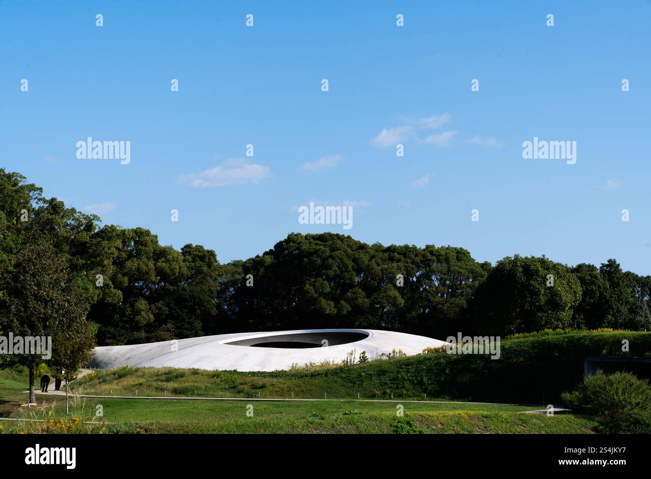 Teshima Art Museum - a single shell-structure made of concrete ...