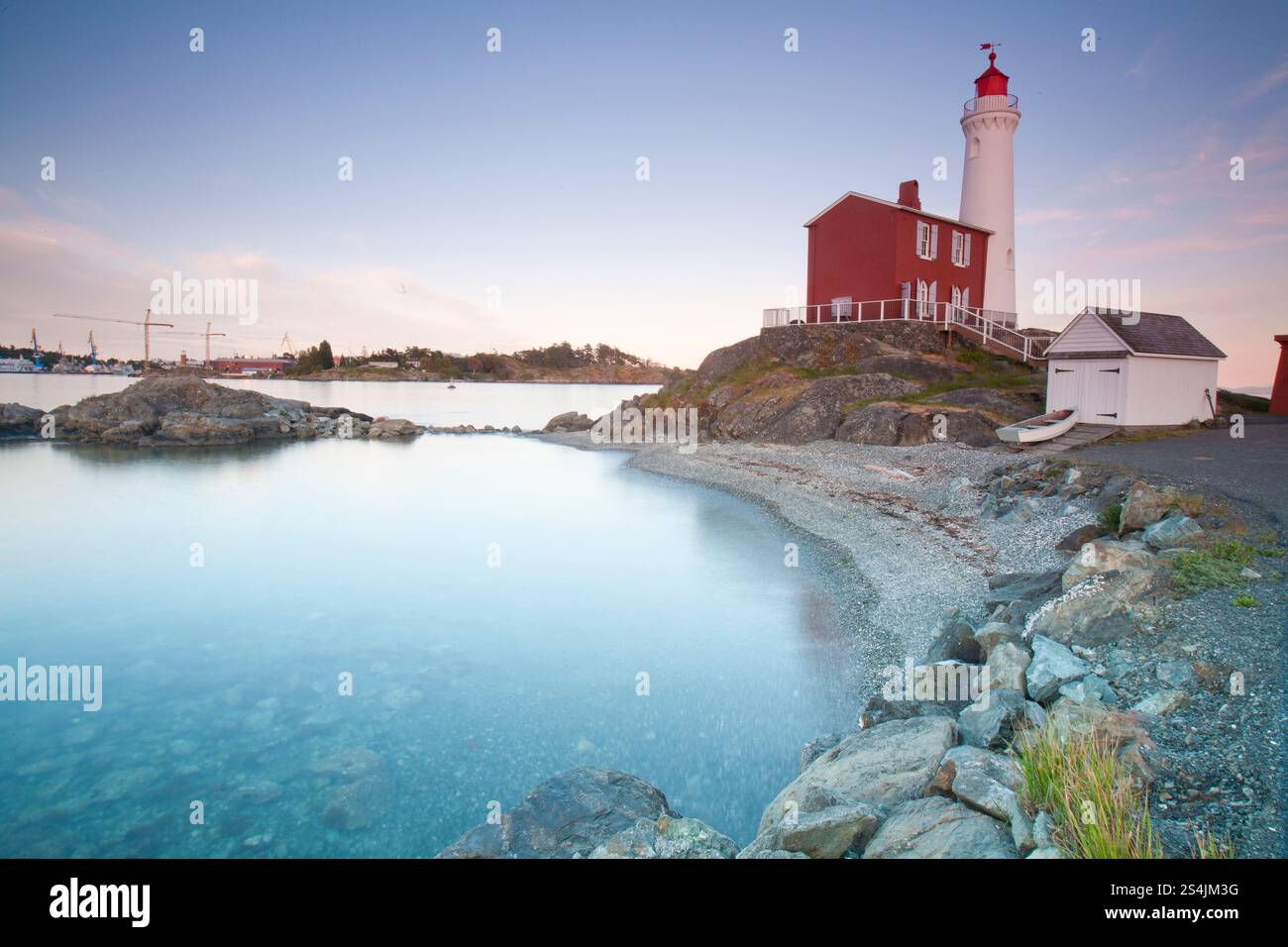 Fisguard lighthouse at Fort Rod hill Stock Photo - Alamy