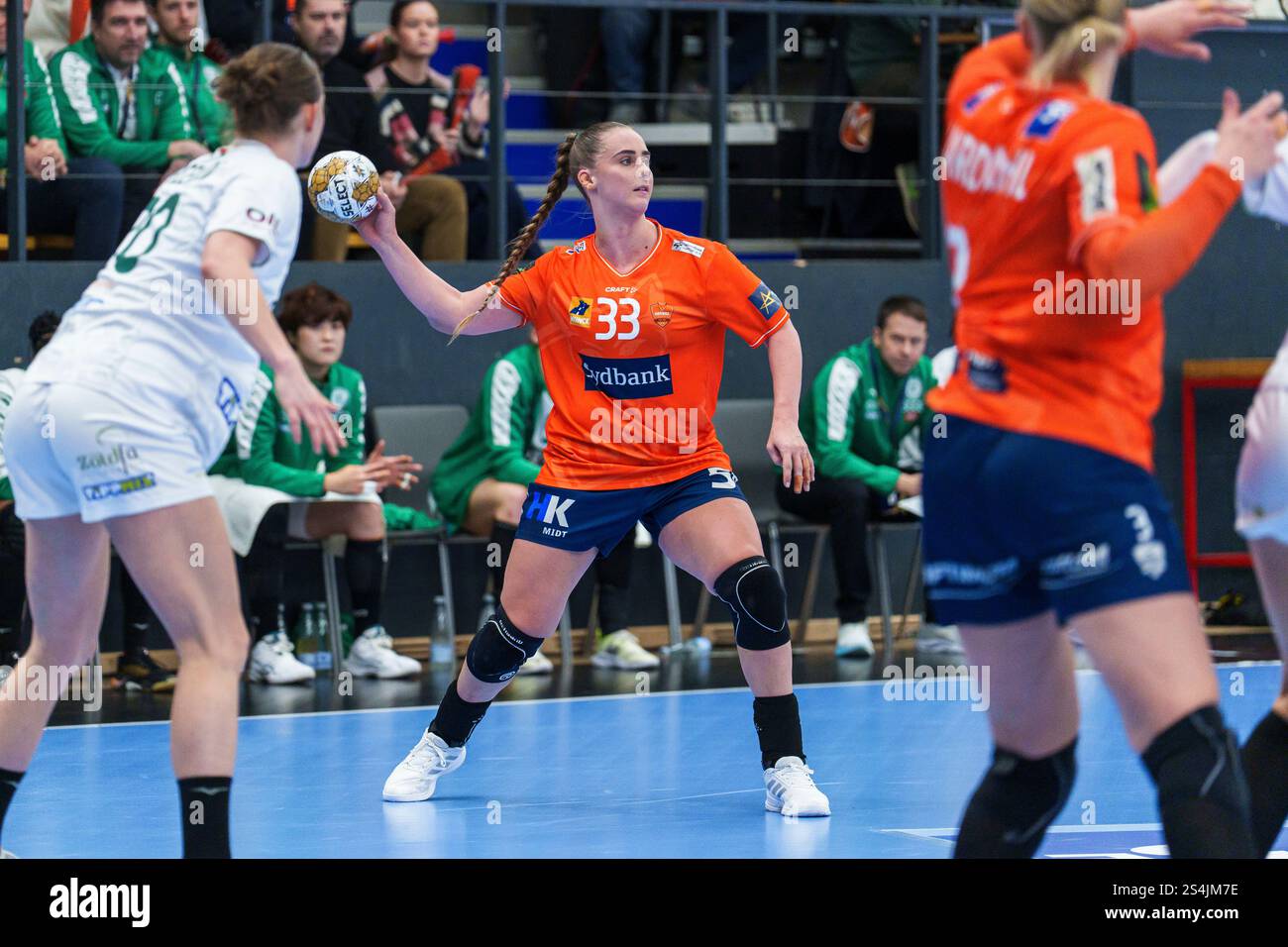 Odense, Denmark. 12th Jan, 2025. Thale Rushfeldt Deila (33) of Odense ...