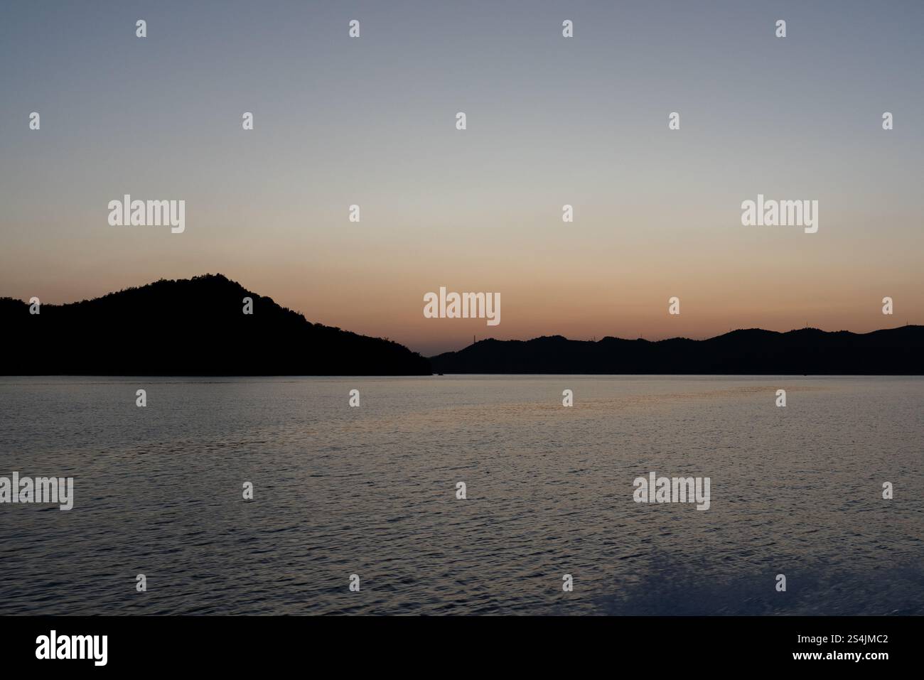 The Seto Inland Sea, the largest inland sea in Japan, and its many ...