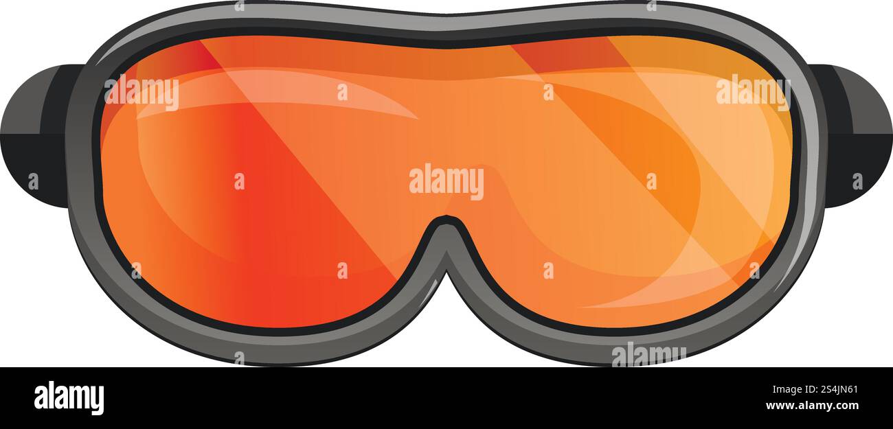 Snowboard goggle icon. Cartoon of snowboard goggle vector icon for web ...