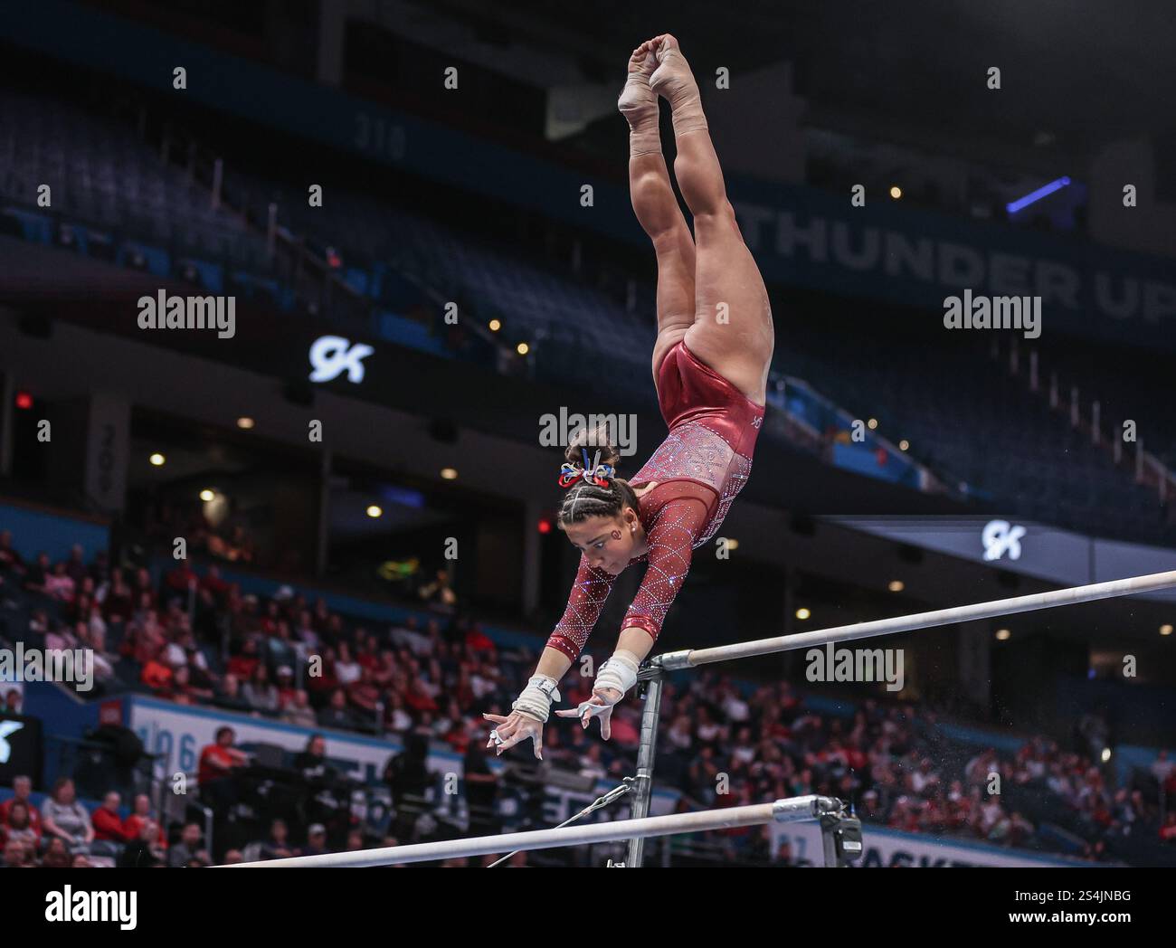 Oklahoma City, OK, USA. 11th Jan, 2025. Oklahoma's Addison Fatta on the ...