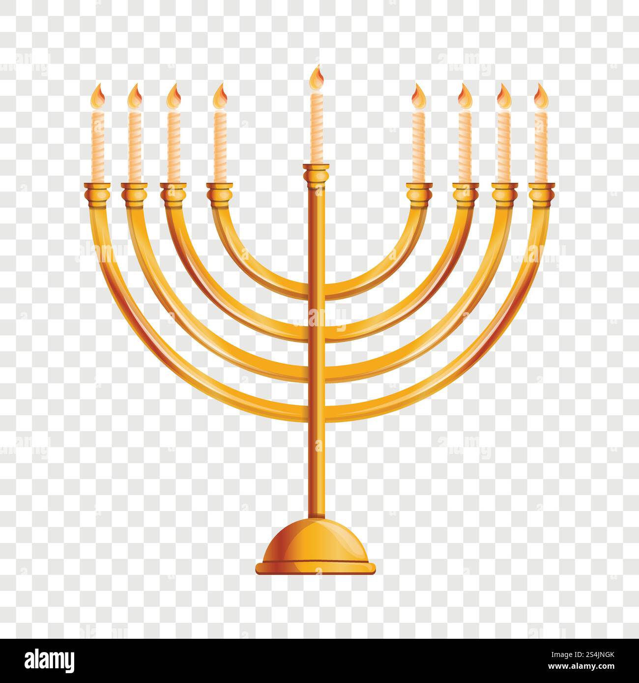 Jewish menorah icon. Cartoon of jewish menorah vector icon for web ...