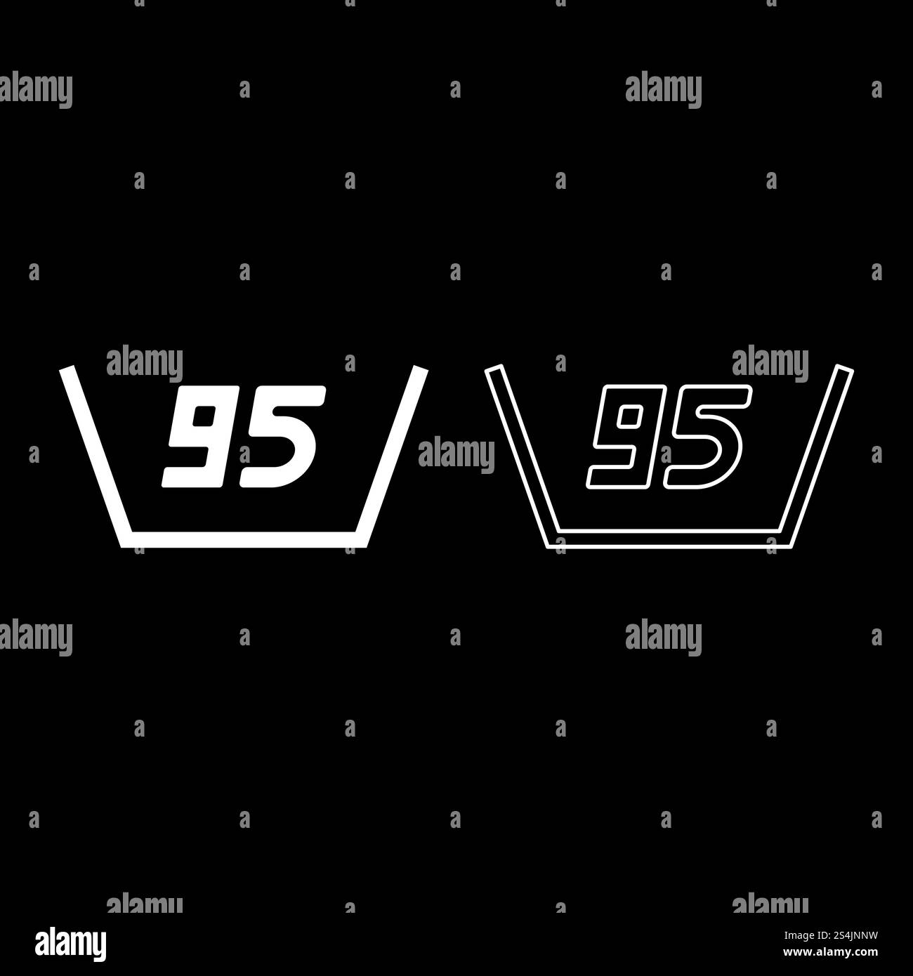 Wash in very hot water boiling temperature Clothes care symbols Washing ...