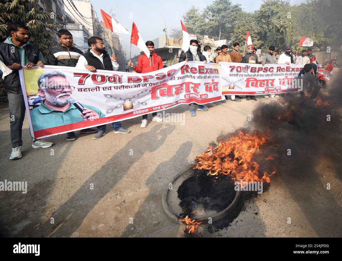 Patna, India. 12th Jan, 2025. PATNA, INDIA - JANUARY 12: Chatra Yuva ...