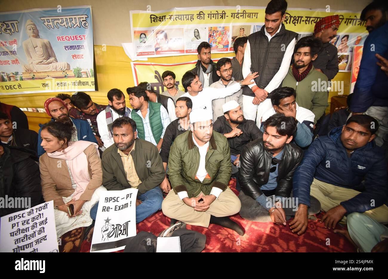 Patna, India. 12th Jan, 2025. PATNA, INDIA - JANUARY 11: NSUI national ...