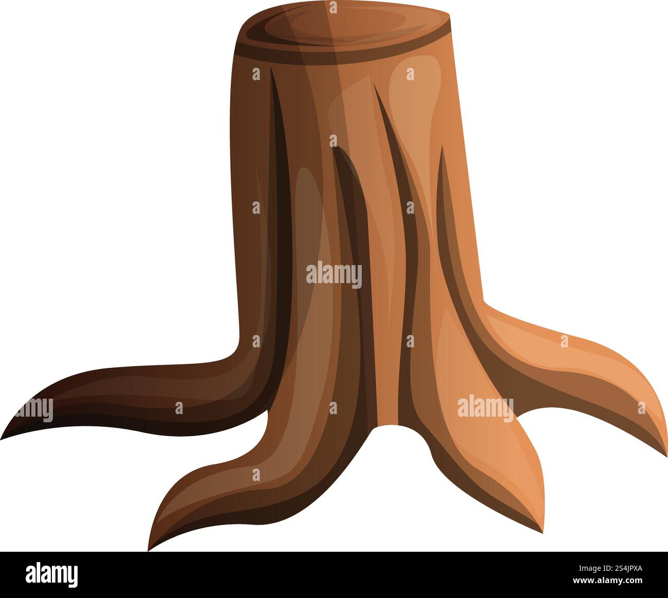 Forest stump tree icon. Cartoon of forest stump tree vector icon for ...