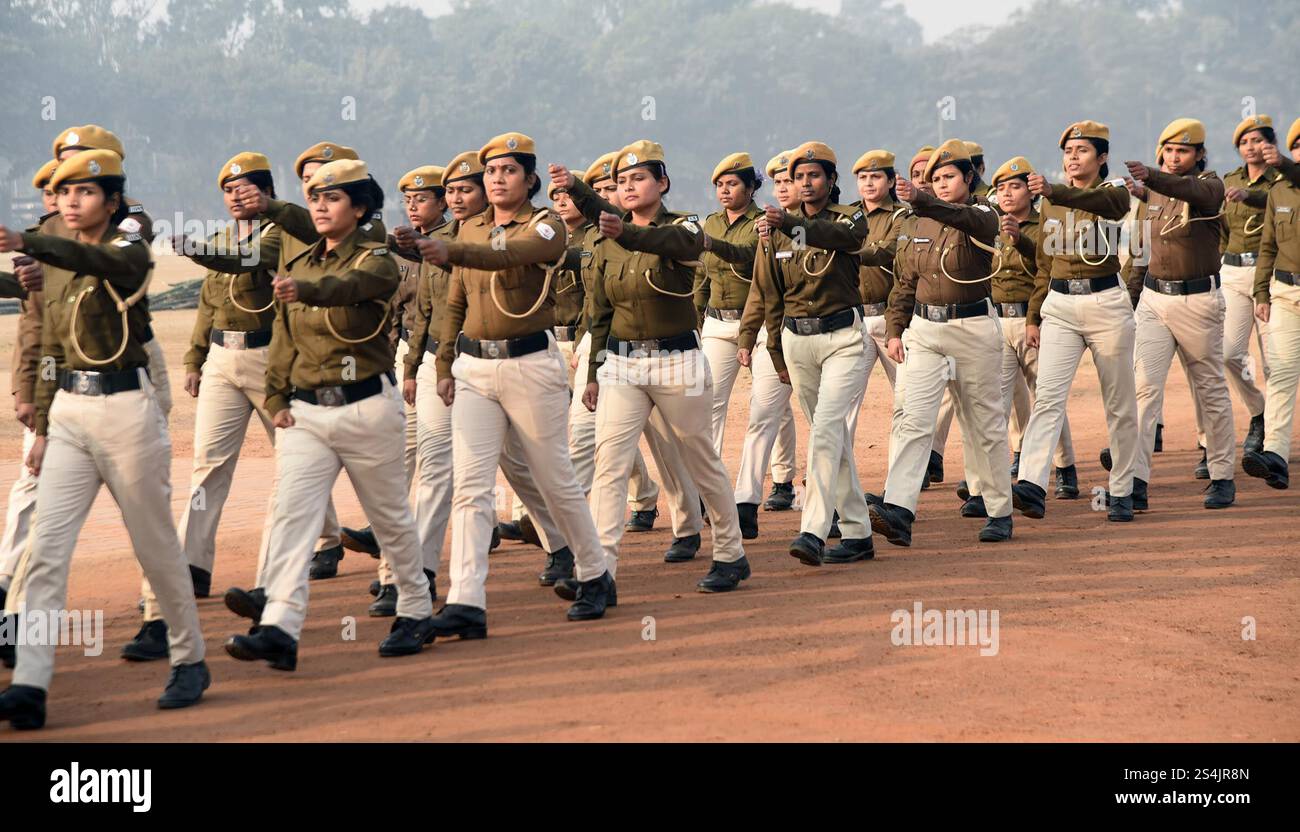 Patna, India. 12th Jan, 2025. PATNA, INDIA - JANUARY 11: RBS jawans ...