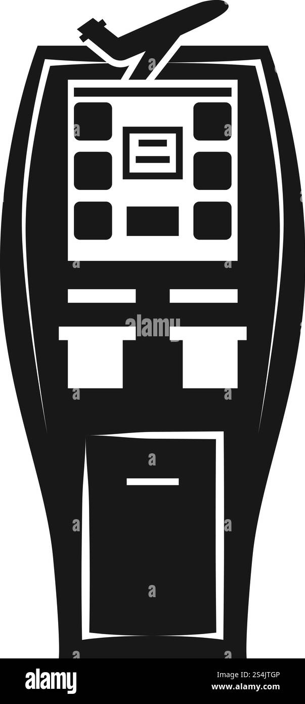 Payment street vending machine icon. Simple illustration of payment ...