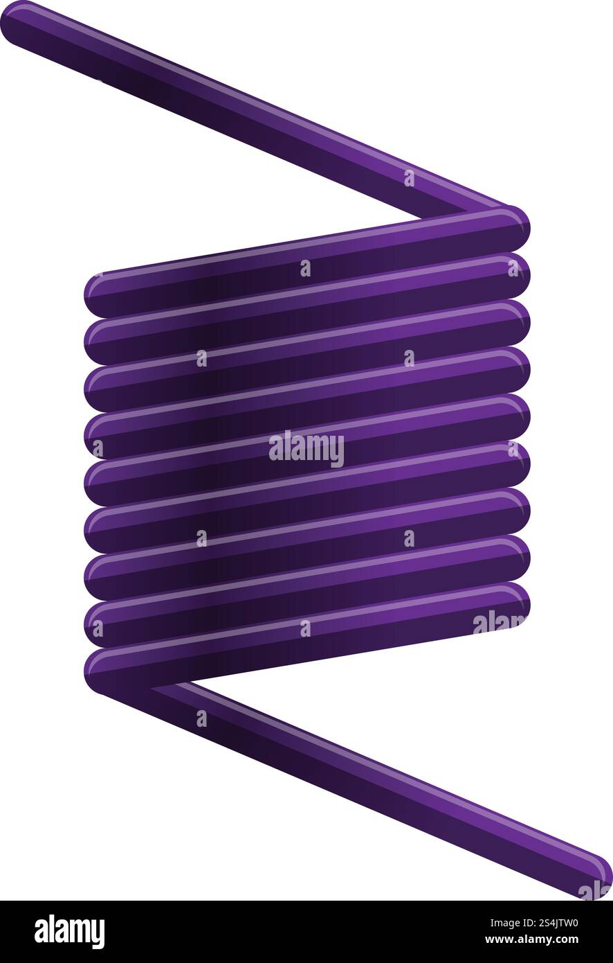 Compressed metal spring icon. Cartoon of compressed metal spring vector ...
