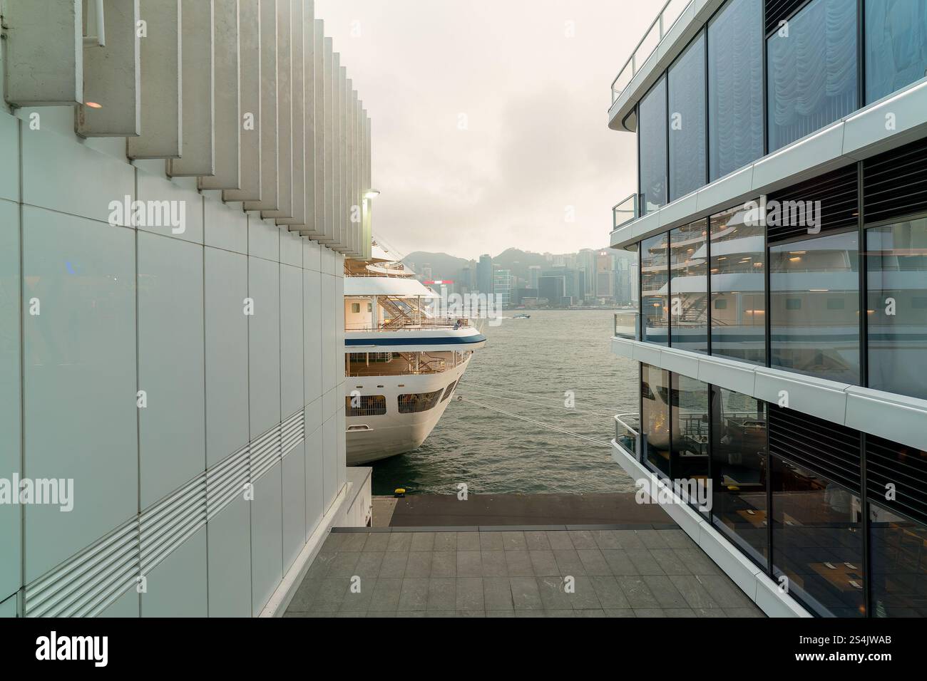 Hong Kong, China - February 02, 2019: the Asuka II, a luxury cruise ...