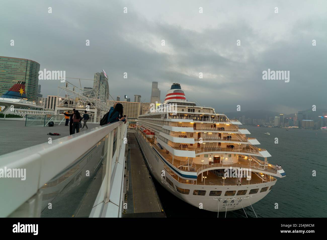 Hong Kong, China - February 02, 2019: the Asuka II, a luxury cruise ...
