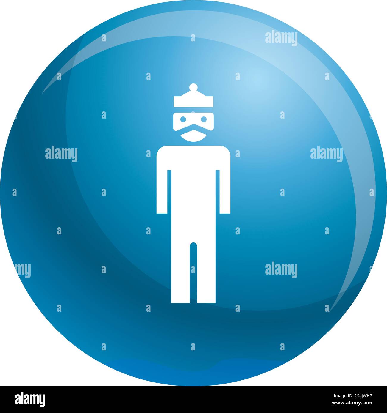 Dictator man icon. Simple illustration of dictator man vector icon for ...