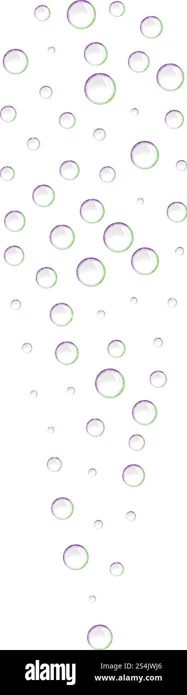 Oxygen bubbles icon. Realistic illustration of oxygen bubbles vector ...