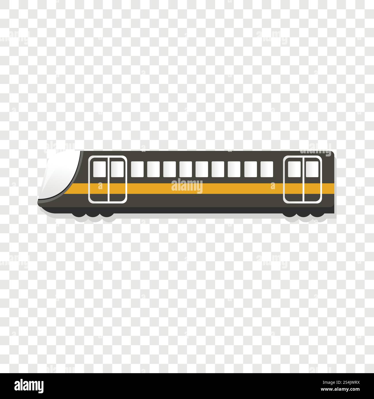 Urban passenger train icon. Cartoon of urban passenger train vector ...
