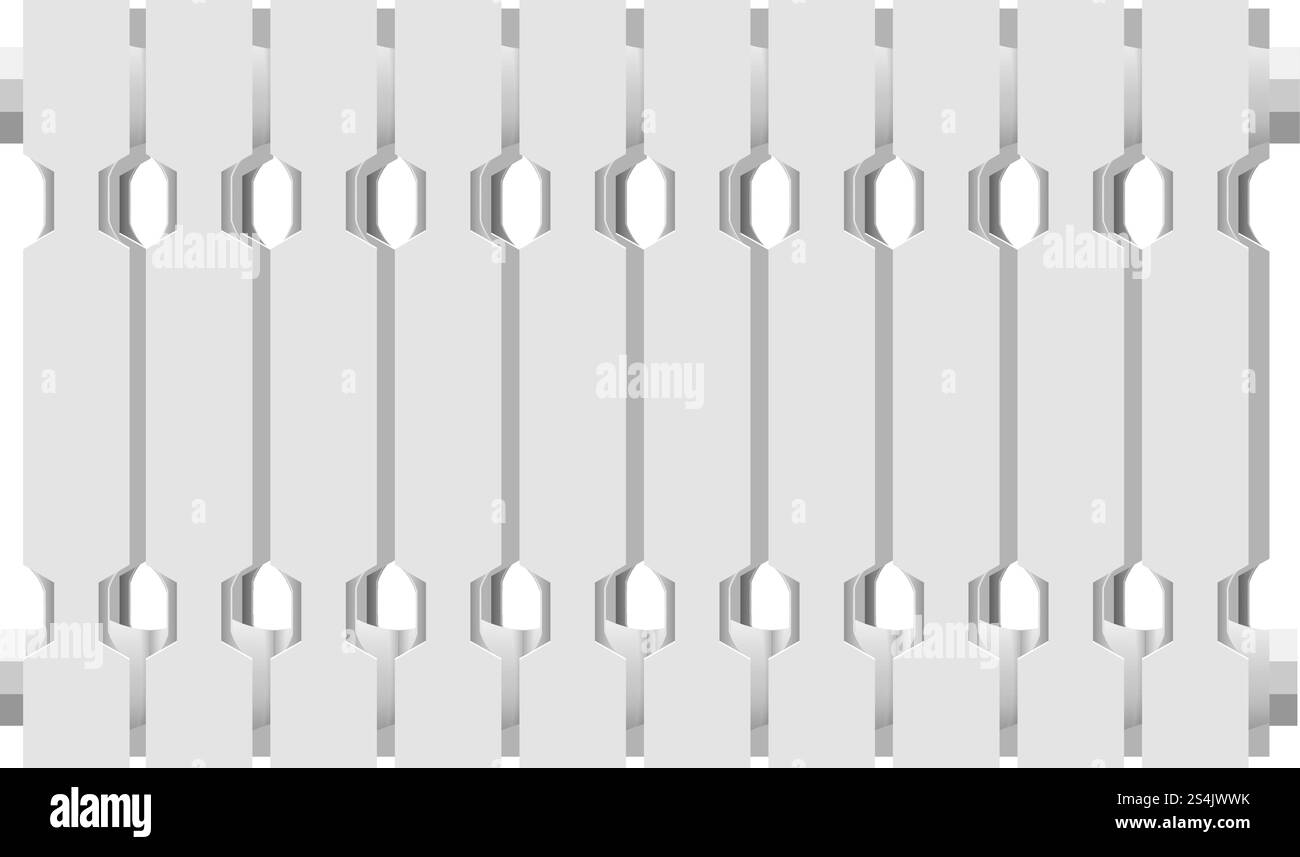 Modern home radiator icon. Realistic illustration of modern home ...