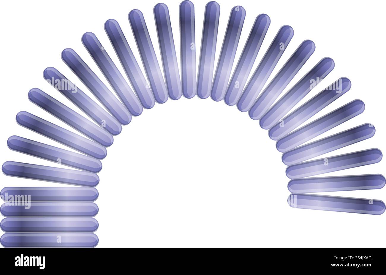 Metal spiral spring icon. Cartoon of metal spiral spring vector icon ...