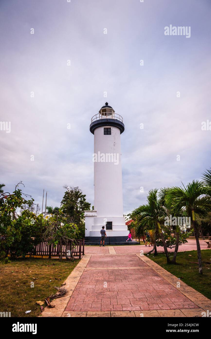 Rincon, Puerto Rico - March 4, 2018: Faro de Punta Higuera was built in ...