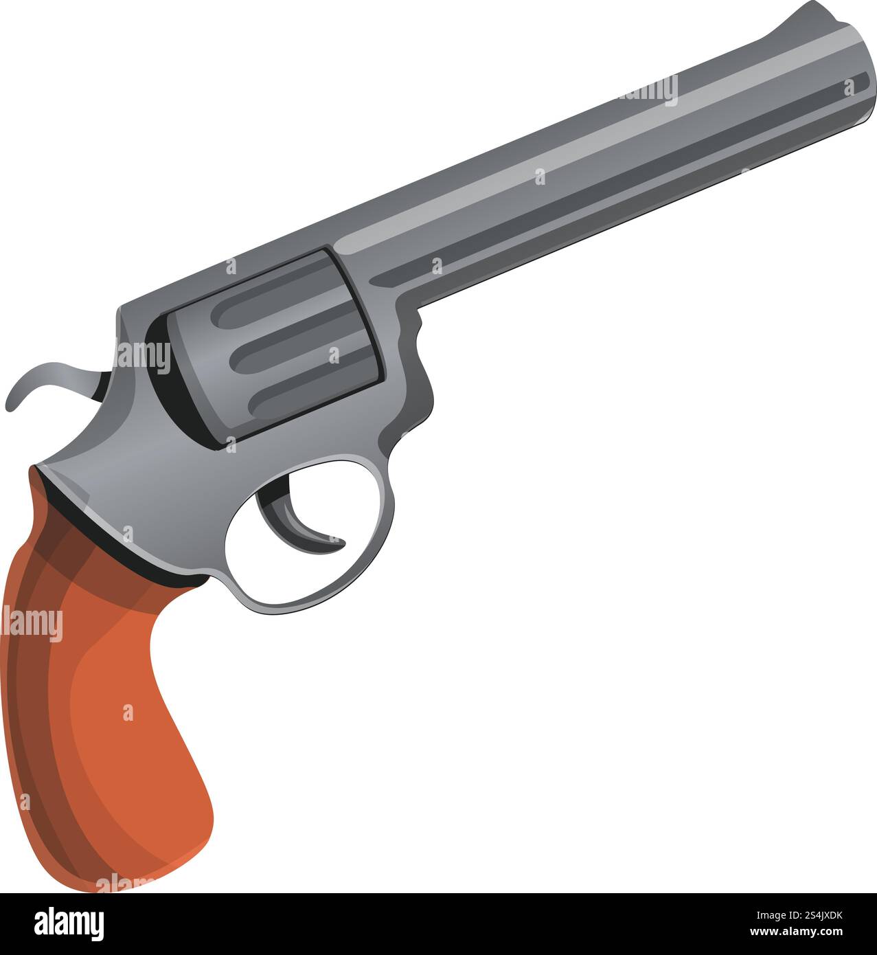 Cowboy revolver icon. Cartoon of cowboy revolver vector icon for web ...