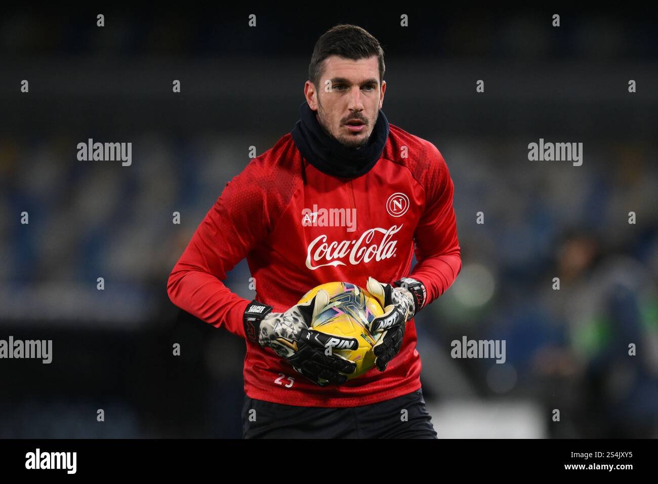 Naples, Italy. 12th Jan, 2025. Simone Scuffet of SSC Napoli during the ...