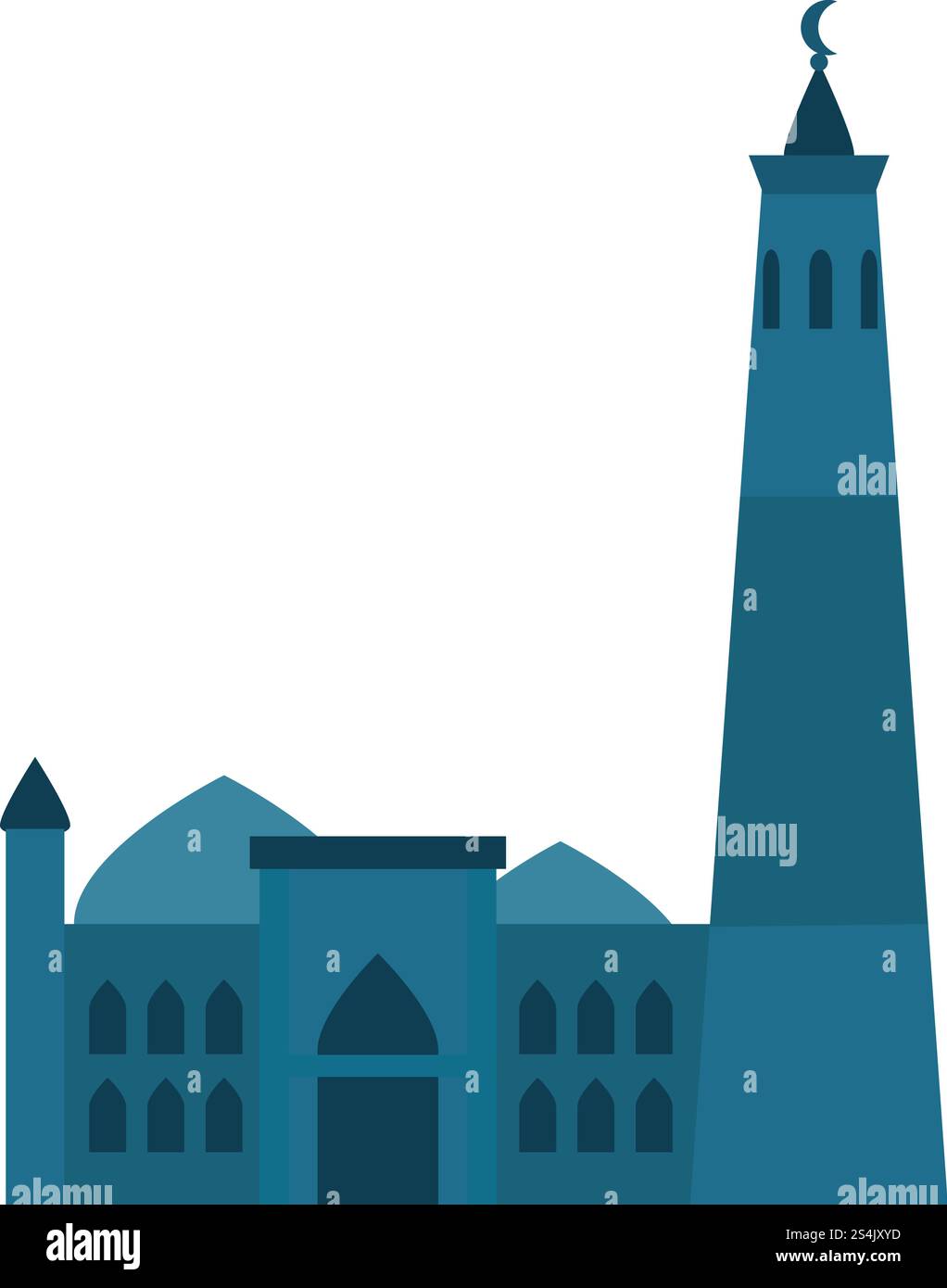 Muslim building icon. Flat illustration of muslim building vector icon ...