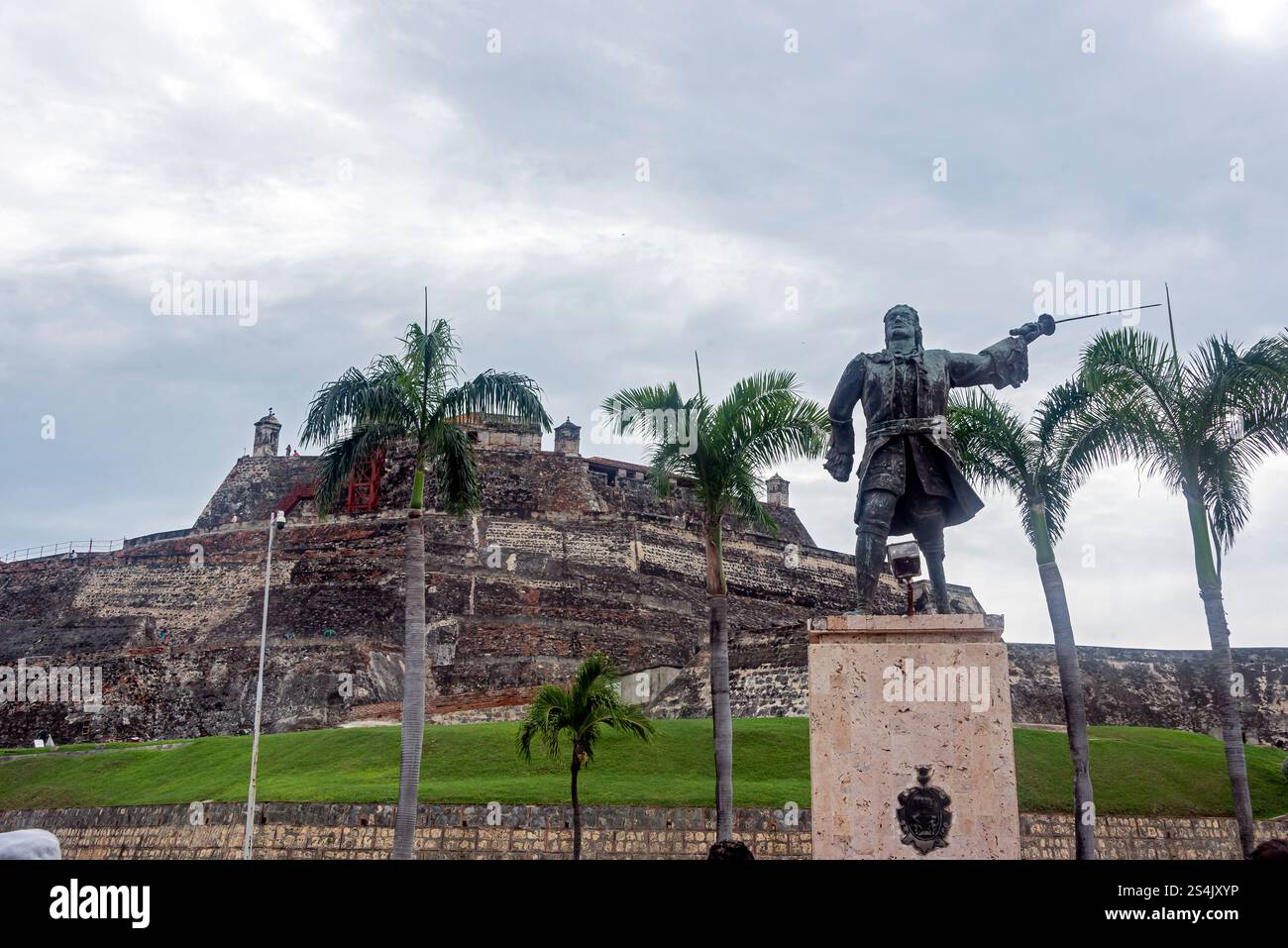 San Felipe castle and fortress. Historical Center, Cartagena de Indias ...