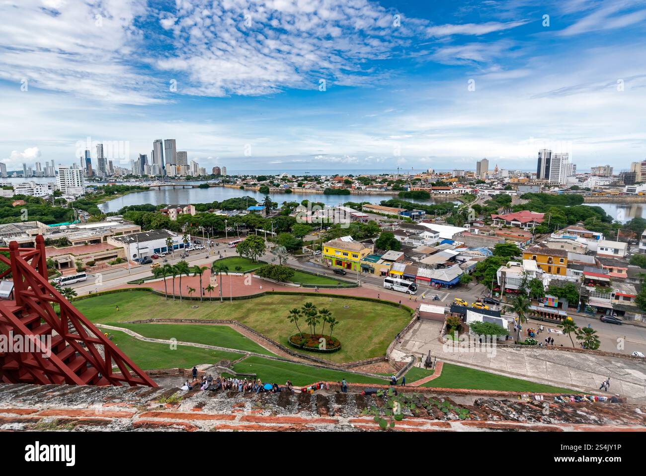 San Felipe castle and fortress. Historical Center, Cartagena de Indias ...