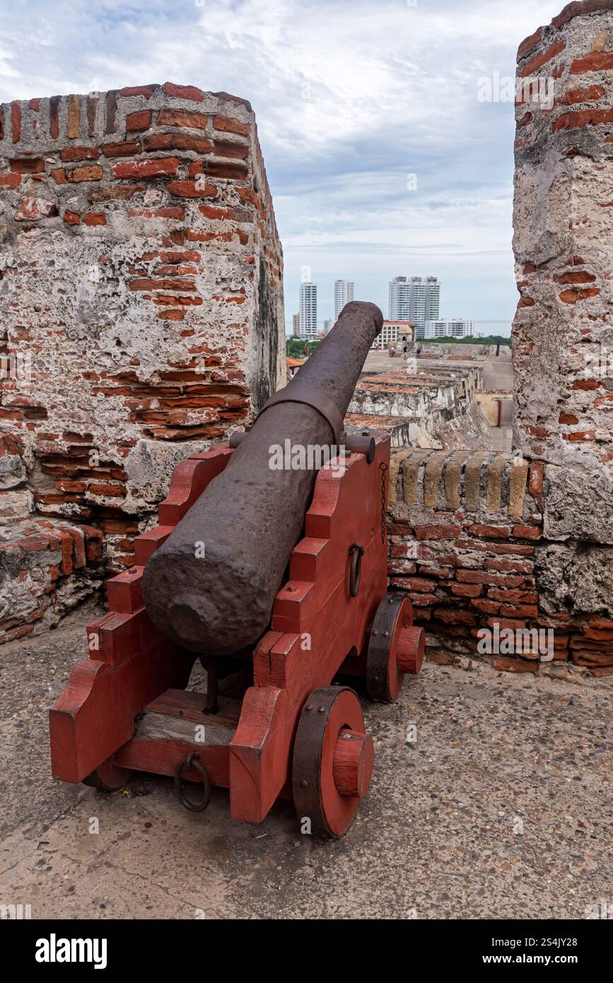 San Felipe castle and fortress. Historical Center, Cartagena de Indias ...