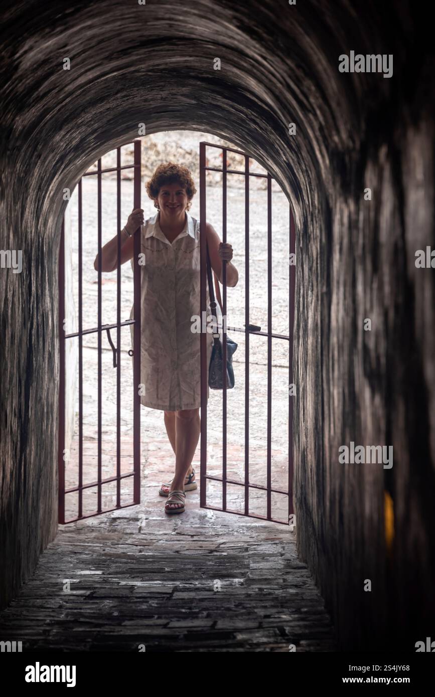 Underground passage. San Felipe castle and fortress. Historical Center ...