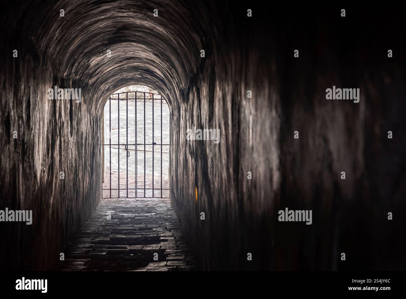 Underground passage. San Felipe castle and fortress. Historical Center ...