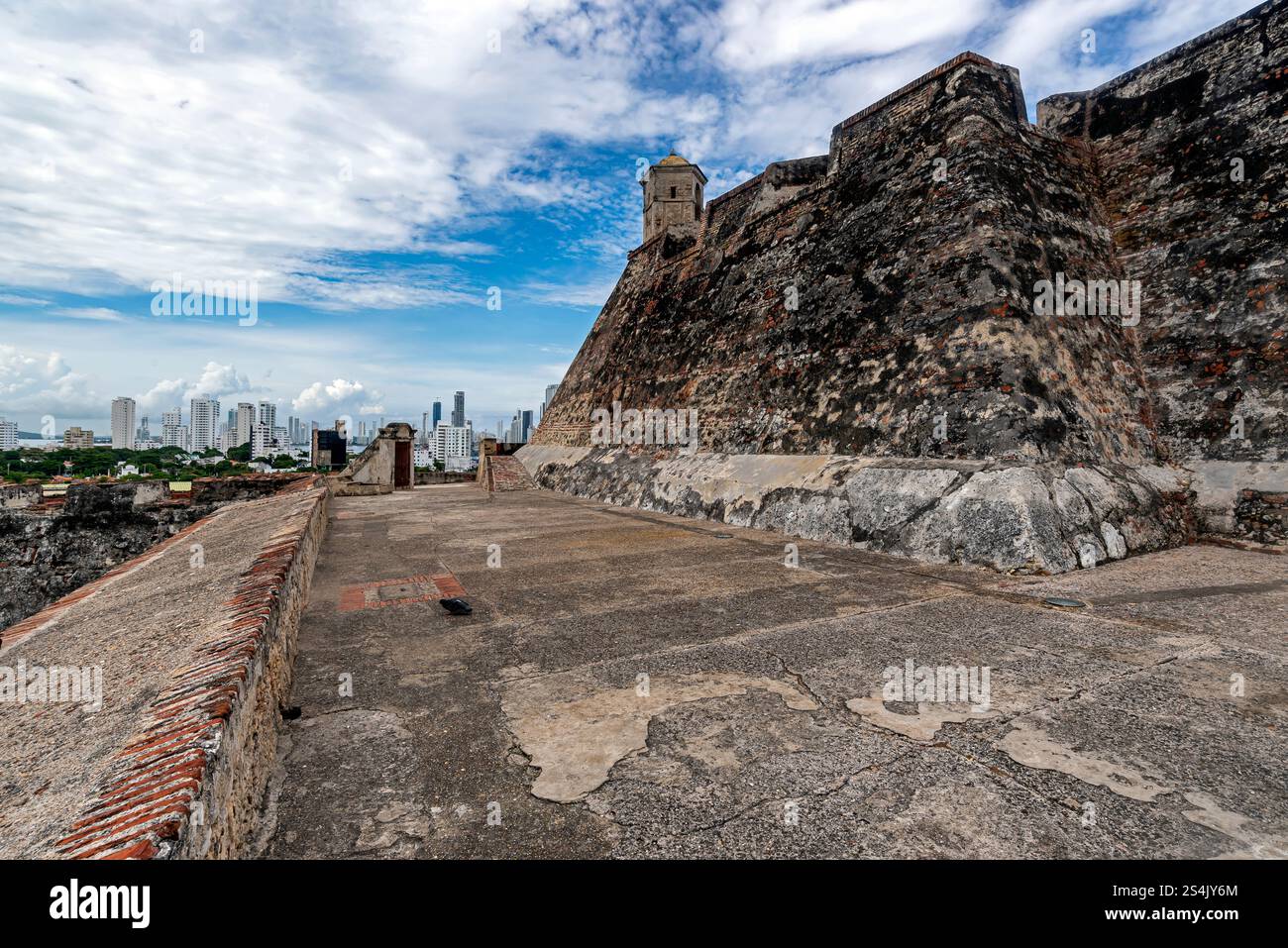 San Felipe castle and fortress. Historical Center, Cartagena de Indias ...