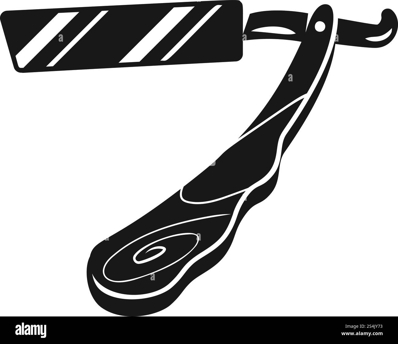 Straight razor icon. Simple illustration of straight razor vector icon ...