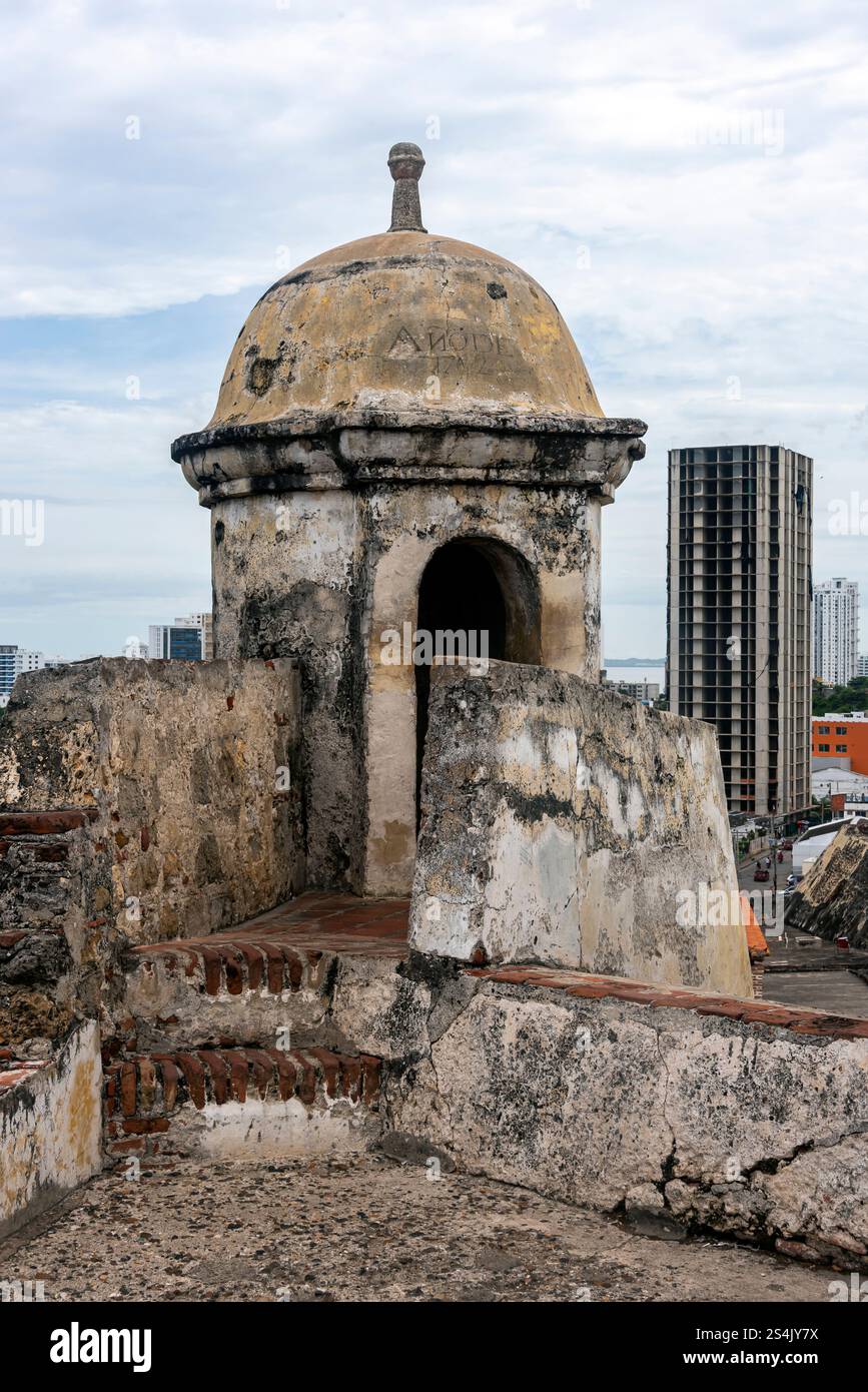 San Felipe castle and fortress. Historical Center, Cartagena de Indias ...