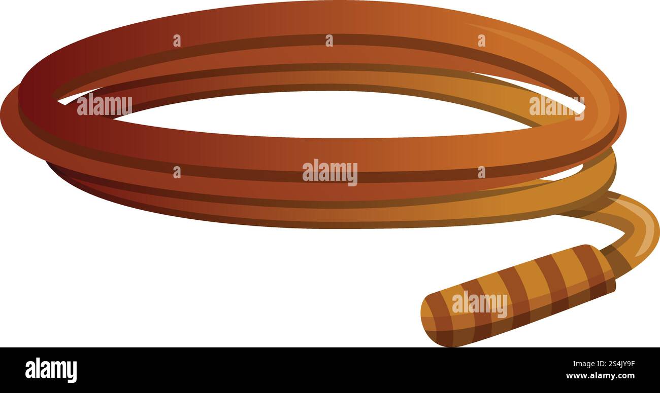 Whip cowboy icon. Cartoon of whip cowboy vector icon for web design ...