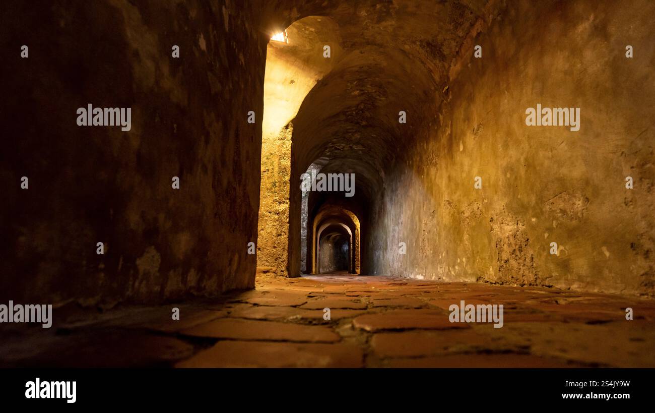 Underground passage. San Felipe castle and fortress. Historical Center ...