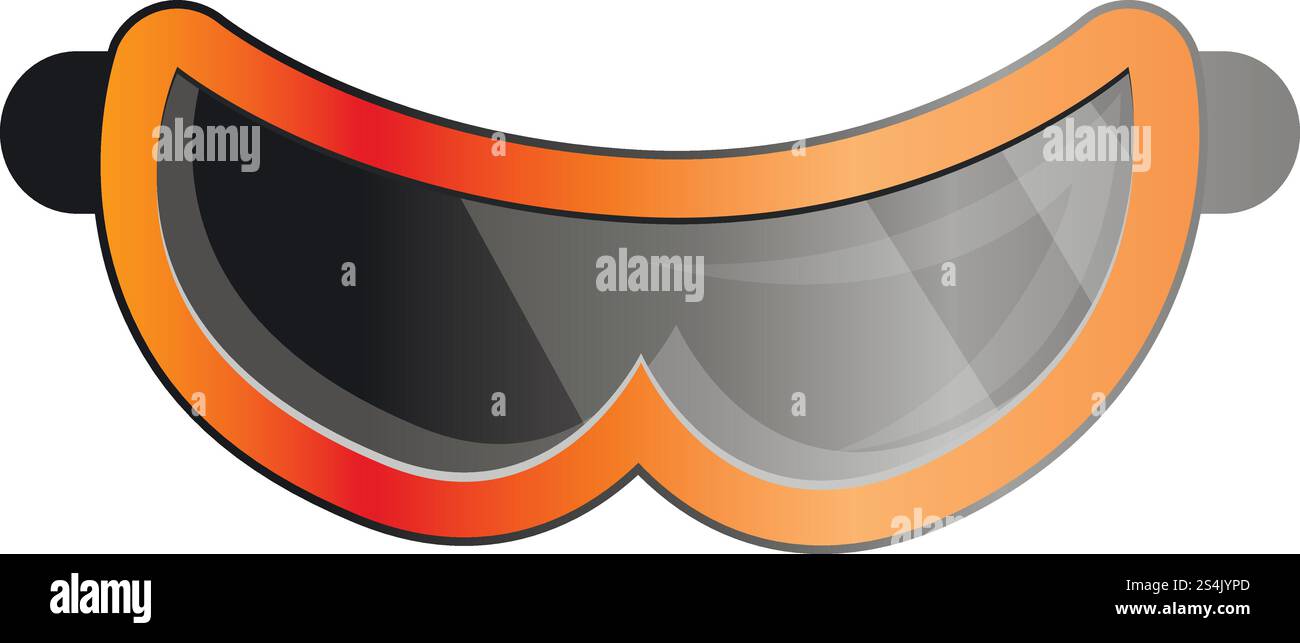 Ski goggle icon. Cartoon of ski goggle vector icon for web design ...