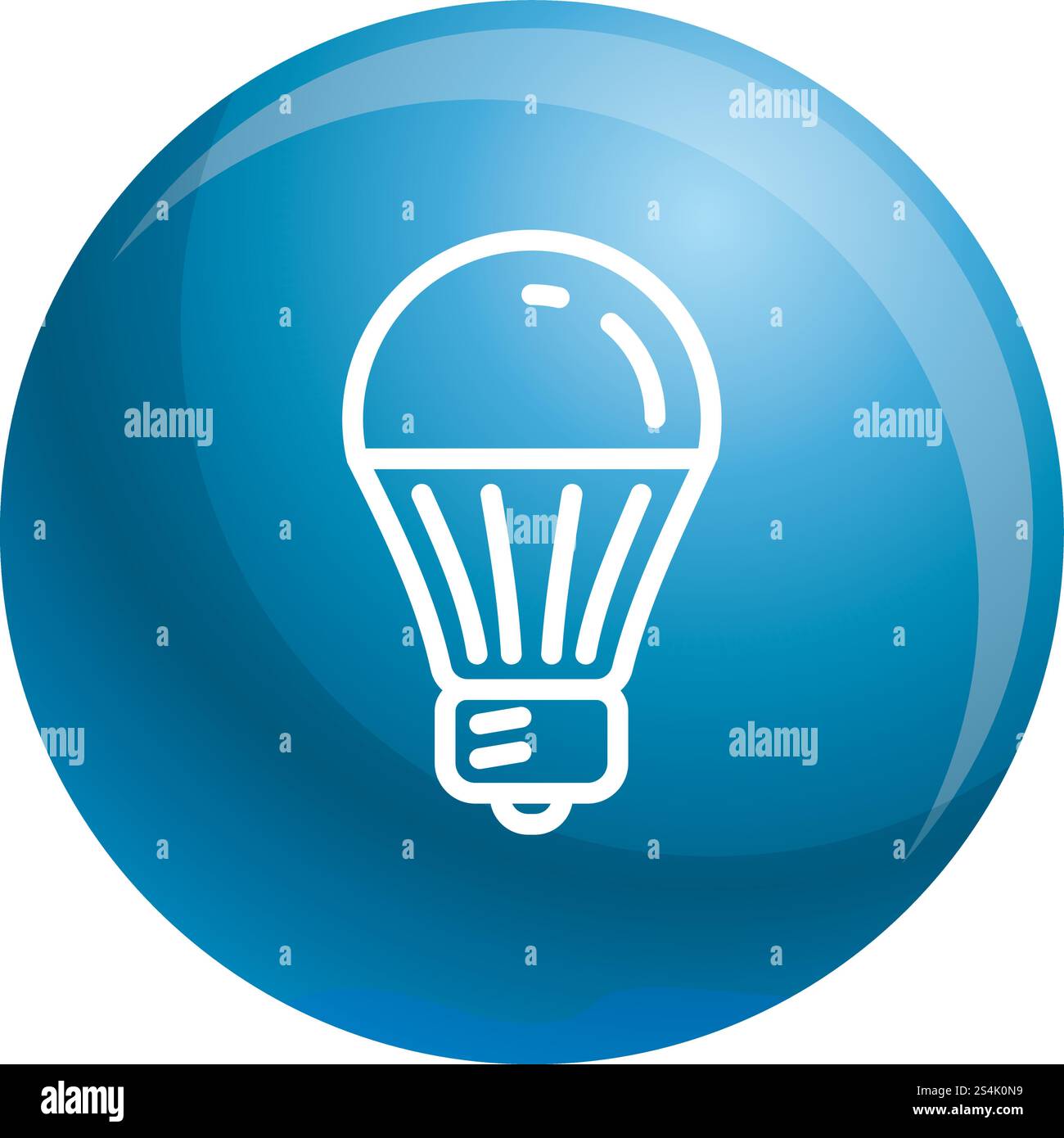 Save energy bulb icon. Outline save energy bulb vector icon for web ...