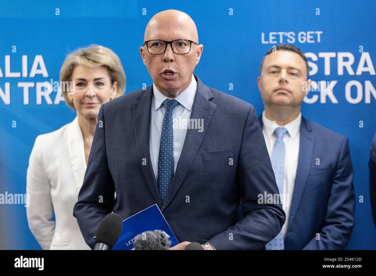 Melbourne, Australia. 13th Jan, 2025. Australian Opposition Leader ...