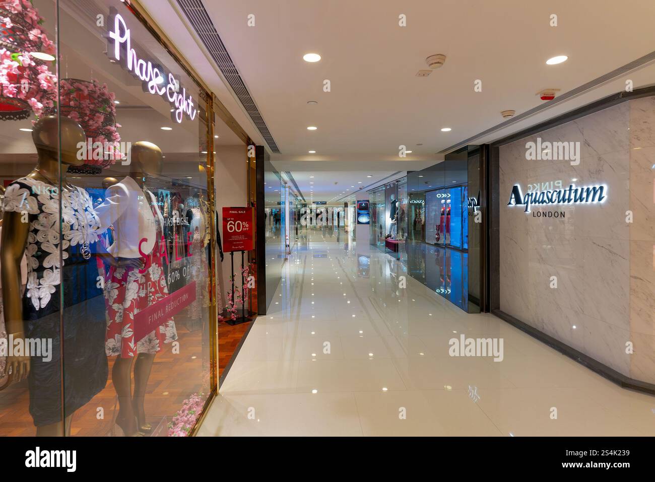 Hong Kong, China - February 02, 2019: close up shot of storefront of a ...