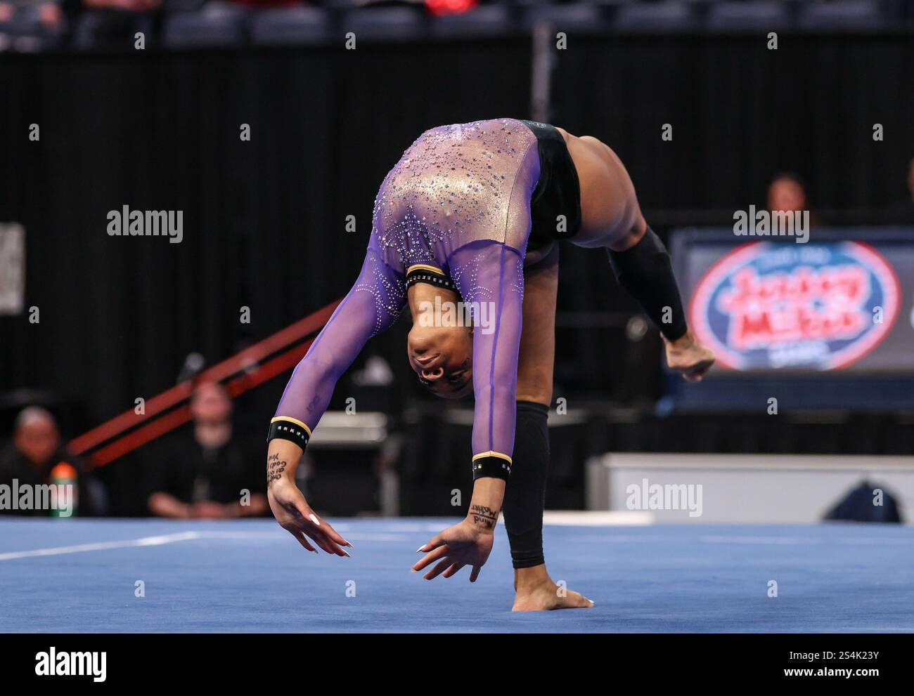 Oklahoma City, OK, USA. 11th Jan, 2025. LSU's Amari Drayton on the ...
