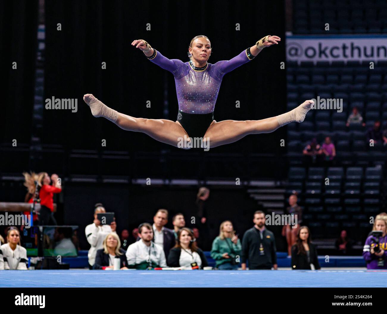 Oklahoma City, OK, USA. 11th Jan, 2025. LSU's Chase Brock leaps into ...